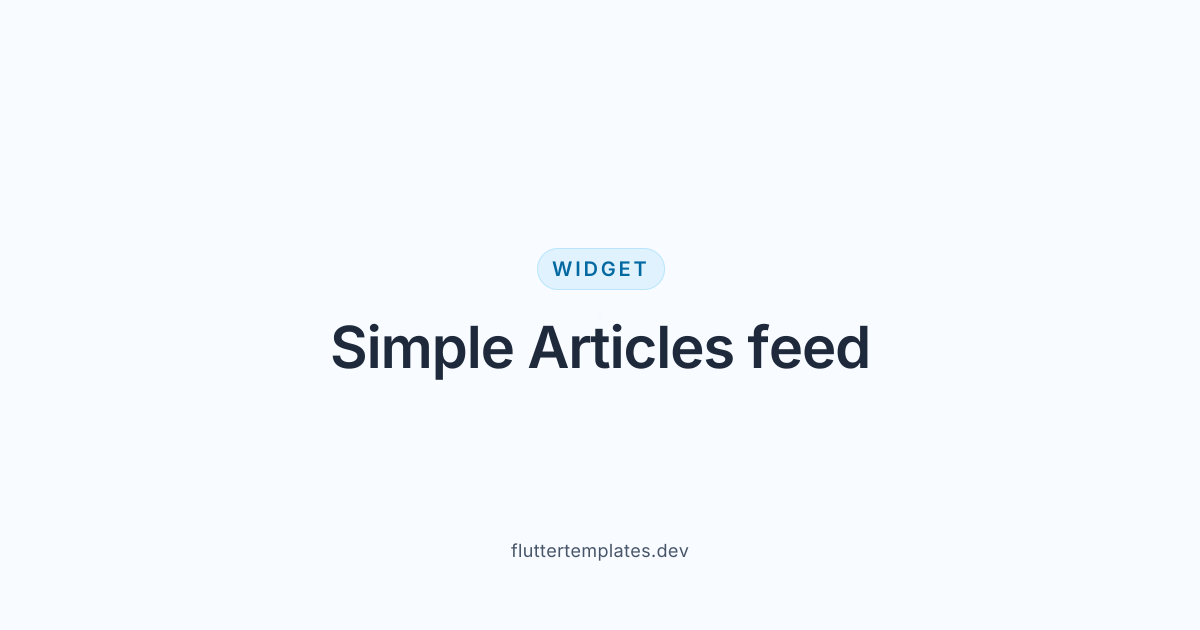 Articlesfeed